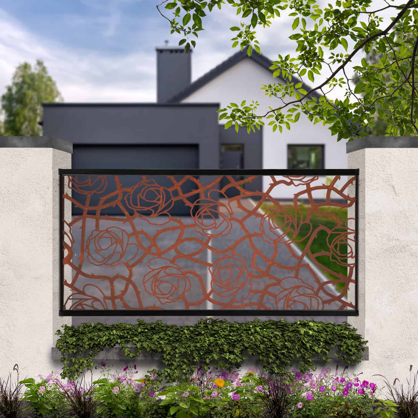 Corten Entangled Garden Screens for Piers | Various Sizes - Screens by Core
