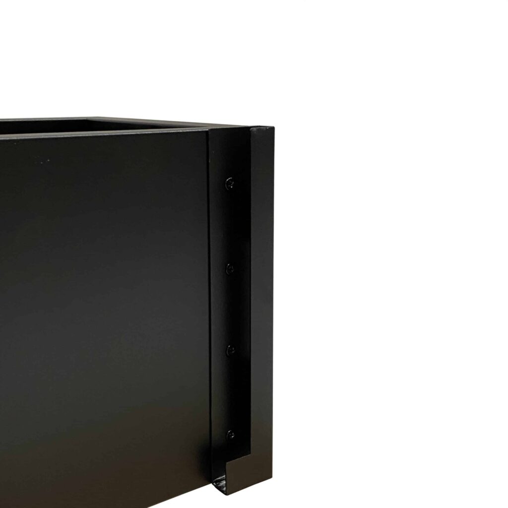 Bamboo Screen with Planter | Black Metal - Screens by Core